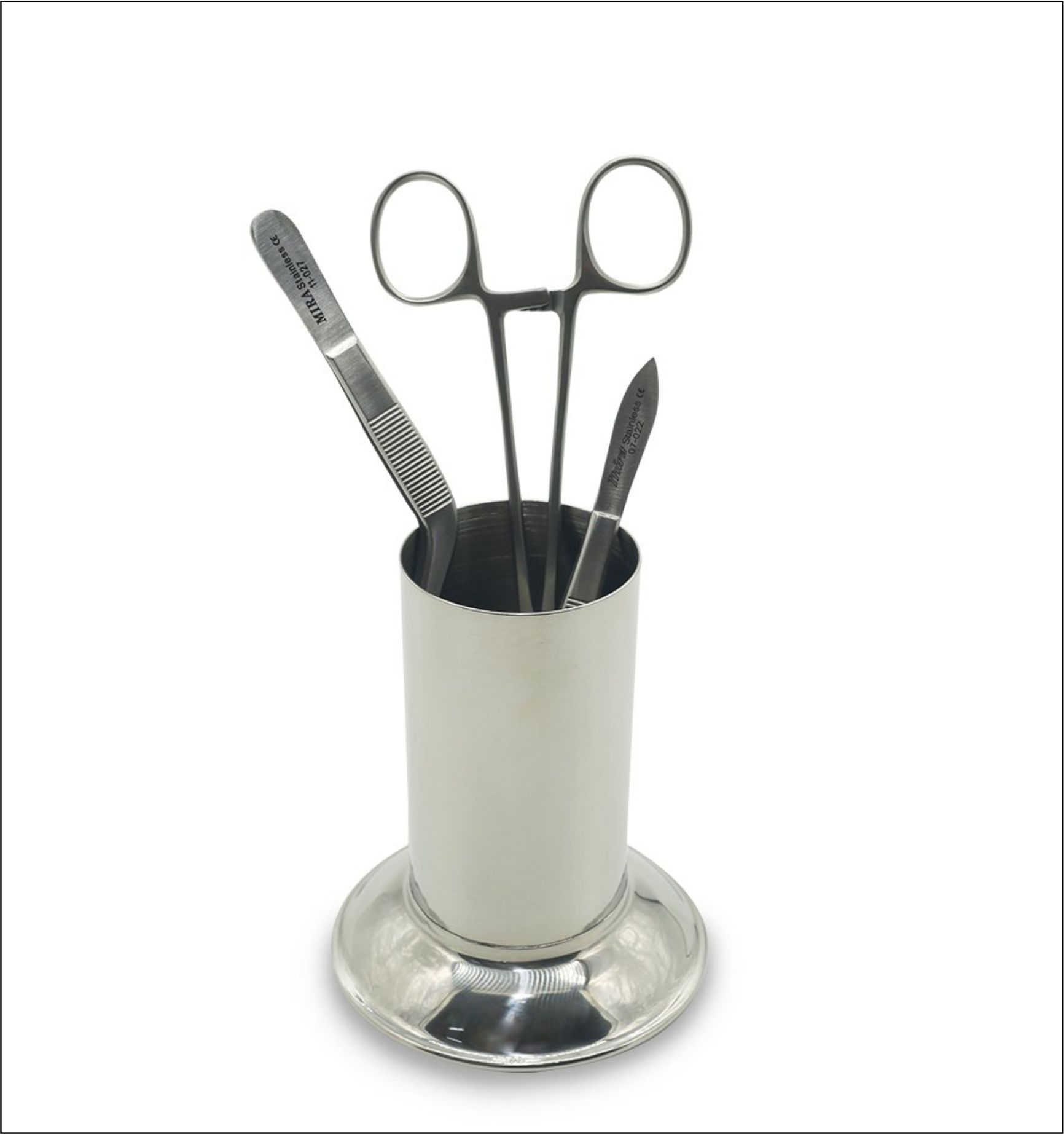 Forceps Jar Stainless Steel - Chun Tara Industries